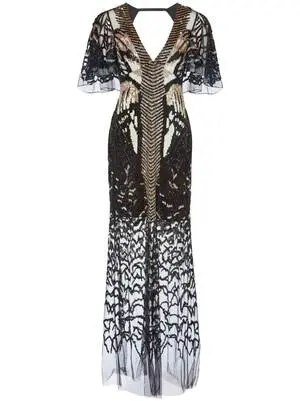 TEMPERLEY LONDON Atlas Maxi Dress - Black