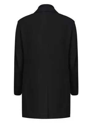 FAY Layered Overcoat - Black