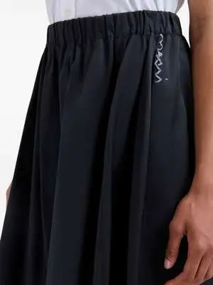 Marni Logo-embroidered Midi Skirt