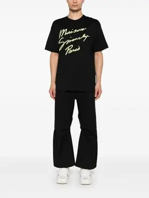 Givenchy Logo-embroidered T-shirt - Black