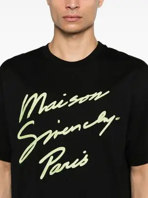 Givenchy Logo-embroidered T-shirt - Black