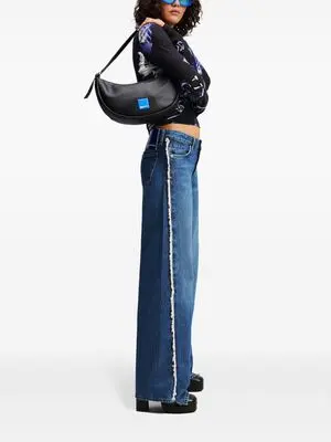 Karl Lagerfeld Fringed Straight-leg Jeans