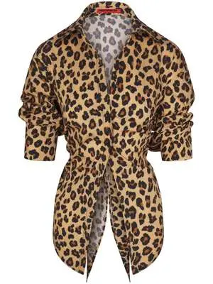 SIMONMILLER Cheetah Print Blouse