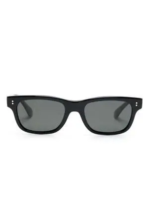 Oliver Spencer Rosson Rectangle-frame Sunglasses - Black