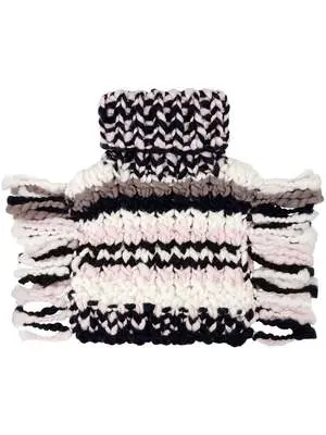 GANNI Crochet-knit Wool Neck Warmer