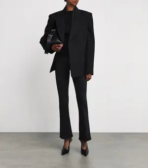MOTHER The Weekender Flared Jeans - Black