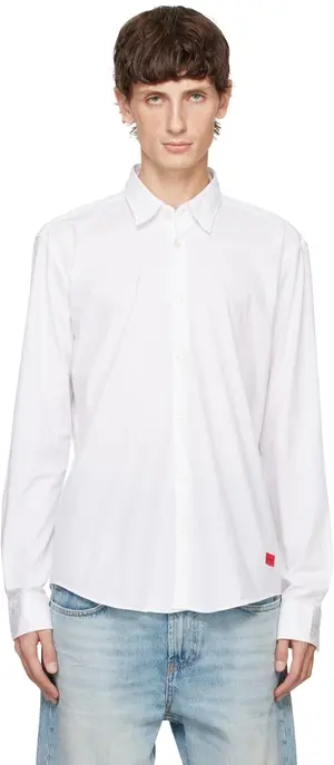 Hugo Hugo White Slim-Fit Shirt - 199-open White
