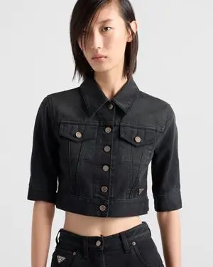 Prada Cropped Denim Jacket