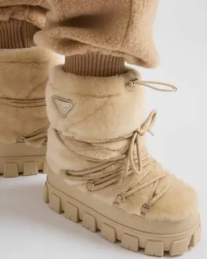 Prada Shearling Après Ski Boots