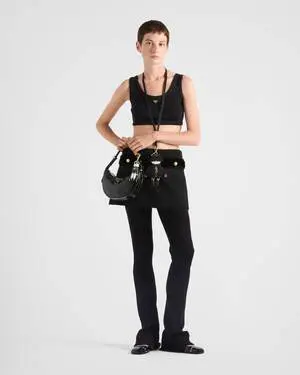 Prada Ribbed Jersey Tank Top