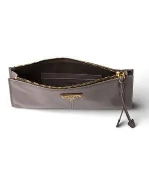 Prada Leather Pouch - Grey