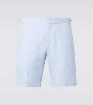 Orlebar Brown Norwich Linen Shorts - Blue