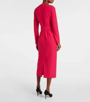 Safiyaa Belted Midi Dress