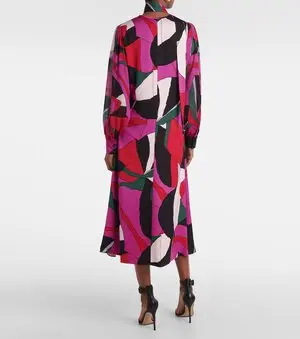 Diane Von Furstenberg Abel Printed Midi Dress