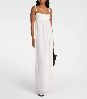 Jacquemus Peplo Maxi Dress - White