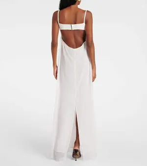 Jacquemus Peplo Maxi Dress - White