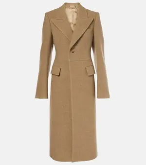 Burberry Single-breasted Wool Coat