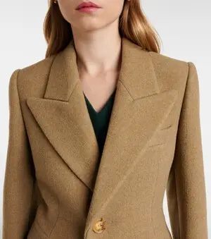 Burberry Single-breasted Wool Coat