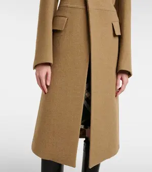 Burberry Single-breasted Wool Coat