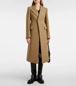 Burberry Single-breasted Wool Coat
