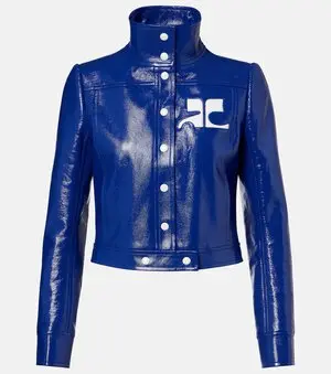 COURREGES Courrèges Reedition Vinyl Jacket - Blue
