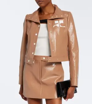 COURREGES Courrèges Reissue Vinyl Jacket - Brown