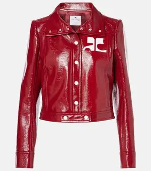 COURREGES Re-edition Vinyl Jacket - Red