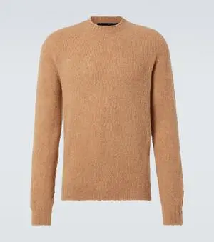 Thom Sweeney Wool-blend Sweater - Brown