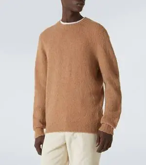 Thom Sweeney Wool-blend Sweater - Brown