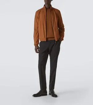Zegna Reversible Leather Blouson - Brown