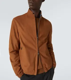 Zegna Reversible Leather Blouson - Brown