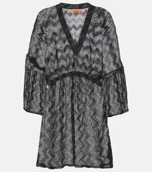 Missoni Zigzag Lamé Beach Dress - Black