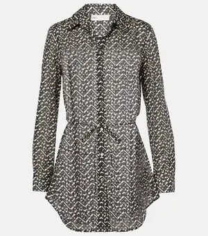 Tory Burch Cotton Mini Shirt Dress