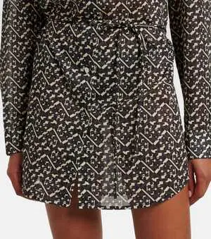 Tory Burch Cotton Mini Shirt Dress