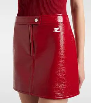 COURREGES Courrèges Reedition Vinyl Miniskirt - Red