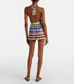 Missoni Zigzag Halterneck Romper - Multicoloured