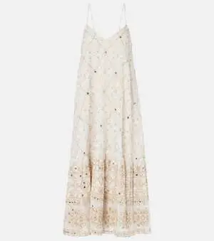 JULIET DUNN Mosaic Printed Midi Dress - Neutrals