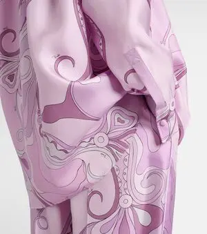 Emilio Pucci Orchidee Silk Twill Shirt