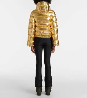 Perfect Moment Polar Flare Padded Ski Jacket - Gold