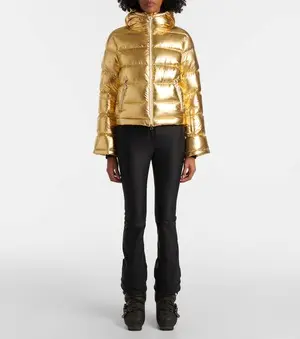 Perfect Moment Polar Flare Padded Ski Jacket - Gold