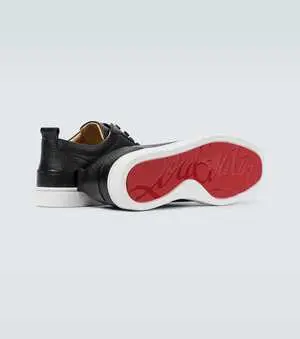 CHRISTIAN LOUBOUTIN Rantulow Leather Sneakers - Black