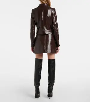 COURREGES Re-edition Vinyl Jacket - Brown
