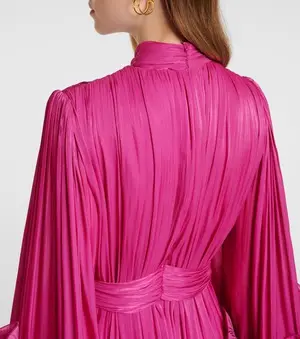 Costarellos Ruffled Midi Dress