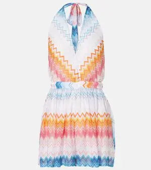 Missoni Zigzag Halterneck Romper - Multicoloured