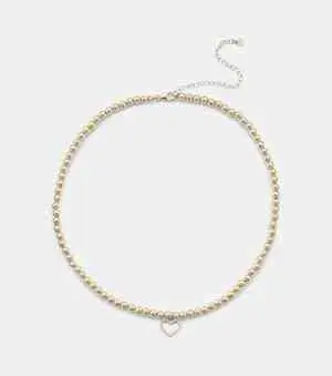 SYDNEY EVAN Open Heart Diamond Choker - Gold