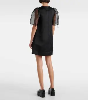 GANNI Embroidered Organza Minidress