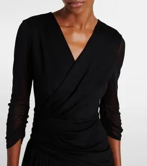 Diane Von Furstenberg Gaj Mesh Midi Dress