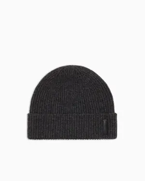 Giorgio Armani Cashmere Beanie - Grey
