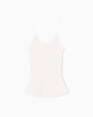 Giorgio Armani Silk Charmeuse Top - White