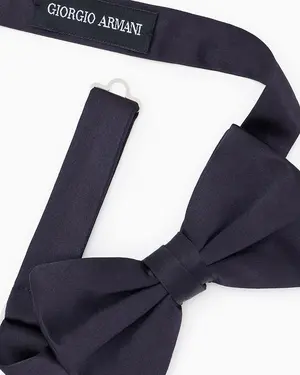 Giorgio Armani Pure Silk Knotted Bow Tie